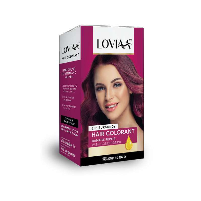 Loviaa Hair Colorant Burgundy – Elite Cosmetica Ltd.